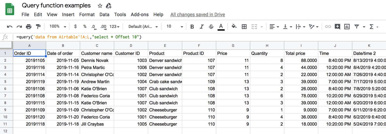 Google Sheets Query: Honest Guide with Formulas and Examples | Coupler.io Blog