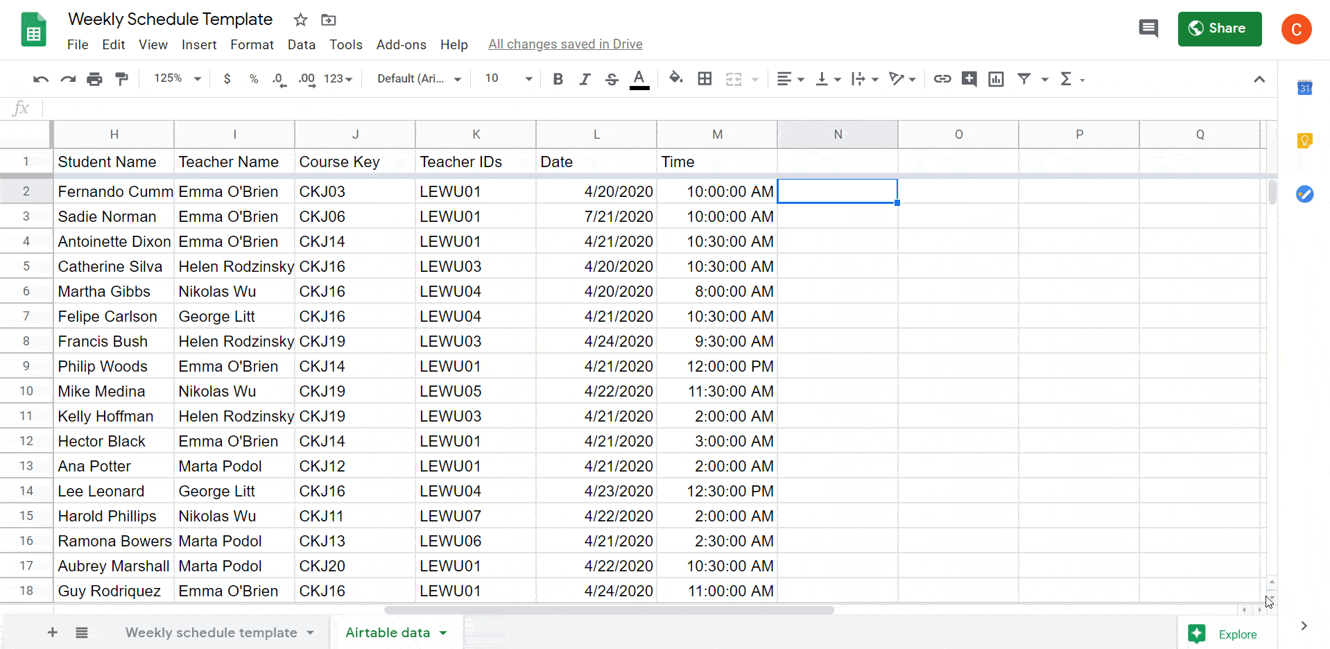 Google Sheets Schedule Template Tutorial 2023 | Coupler.io Blog