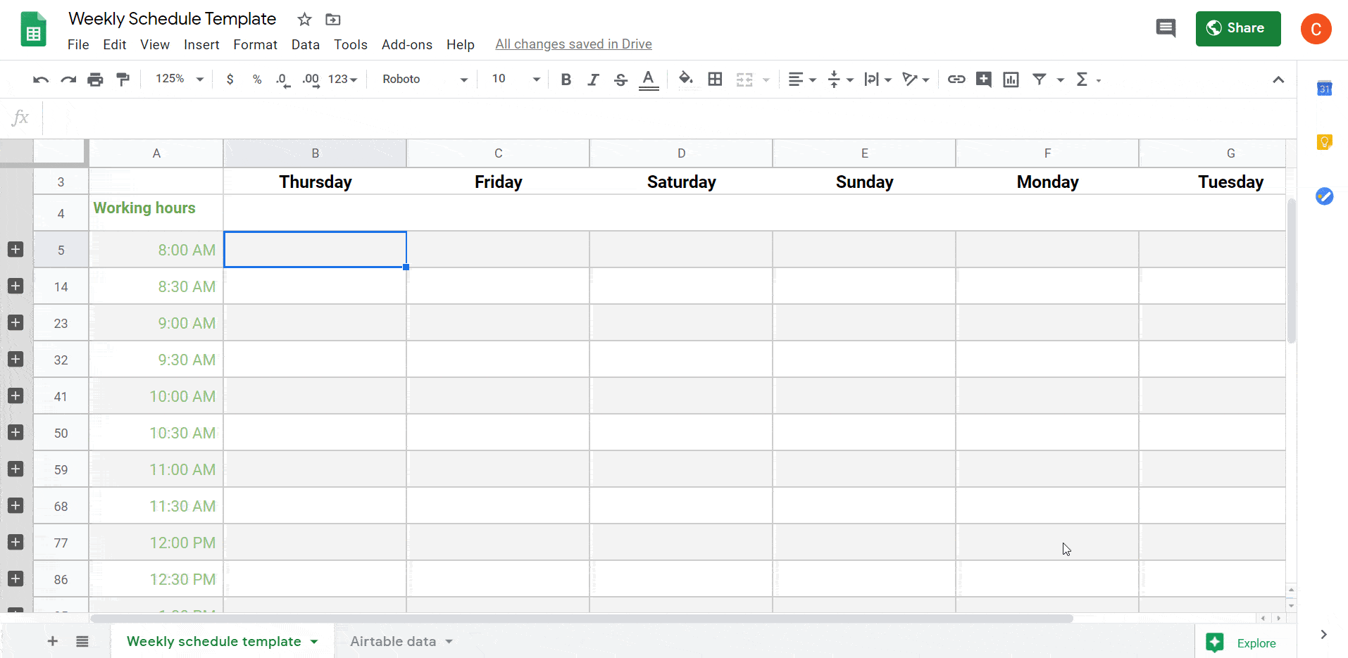 Project Schedule Template Google Sheets Project Schedule Template Google Sheets