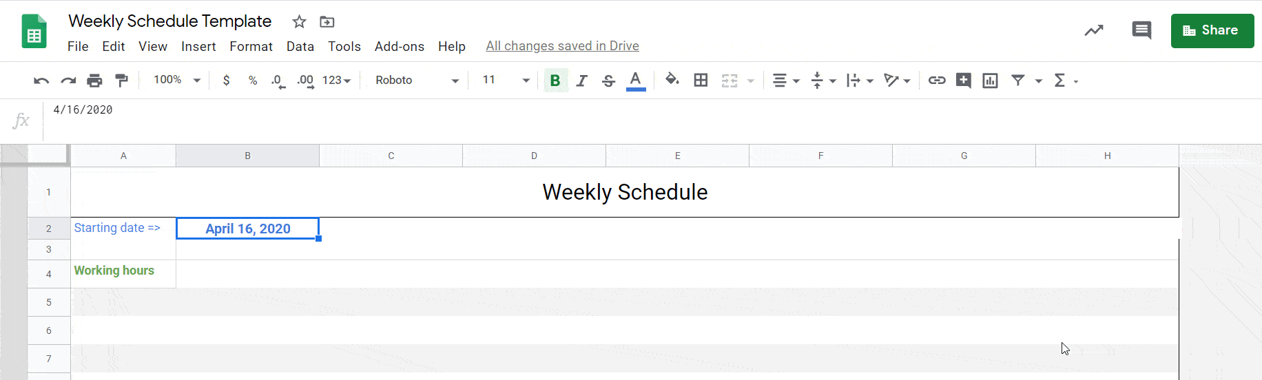Google Sheets Schedule Template Tutorial 2023 | Coupler.io Blog