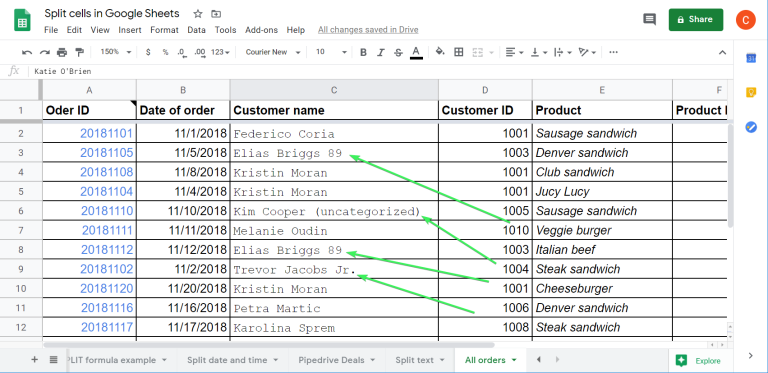 How to Split Cells in Google Sheets | Coupler.io Blog