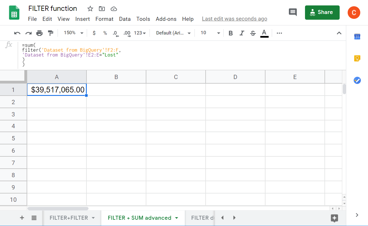 FILTER Function Google Sheets How-To Guide | Coupler.io Blog