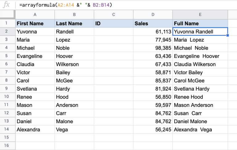 Google Sheets ARRAYFORMULA With Examples | Coupler.io Blog