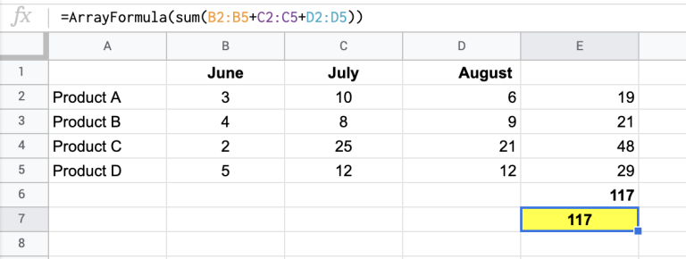 Google Sheets ARRAYFORMULA With Examples | Coupler.io Blog