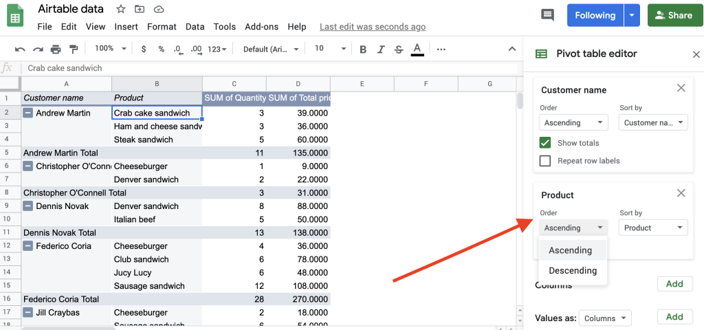How To See Values In Pivot Tables Google Sheets Brokeasshome