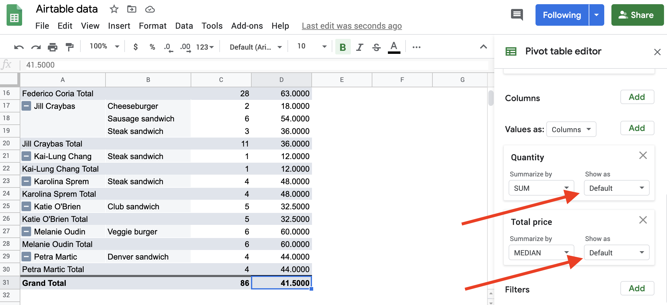 Pivot Table Google Sheets Explained | Coupler.io Blog