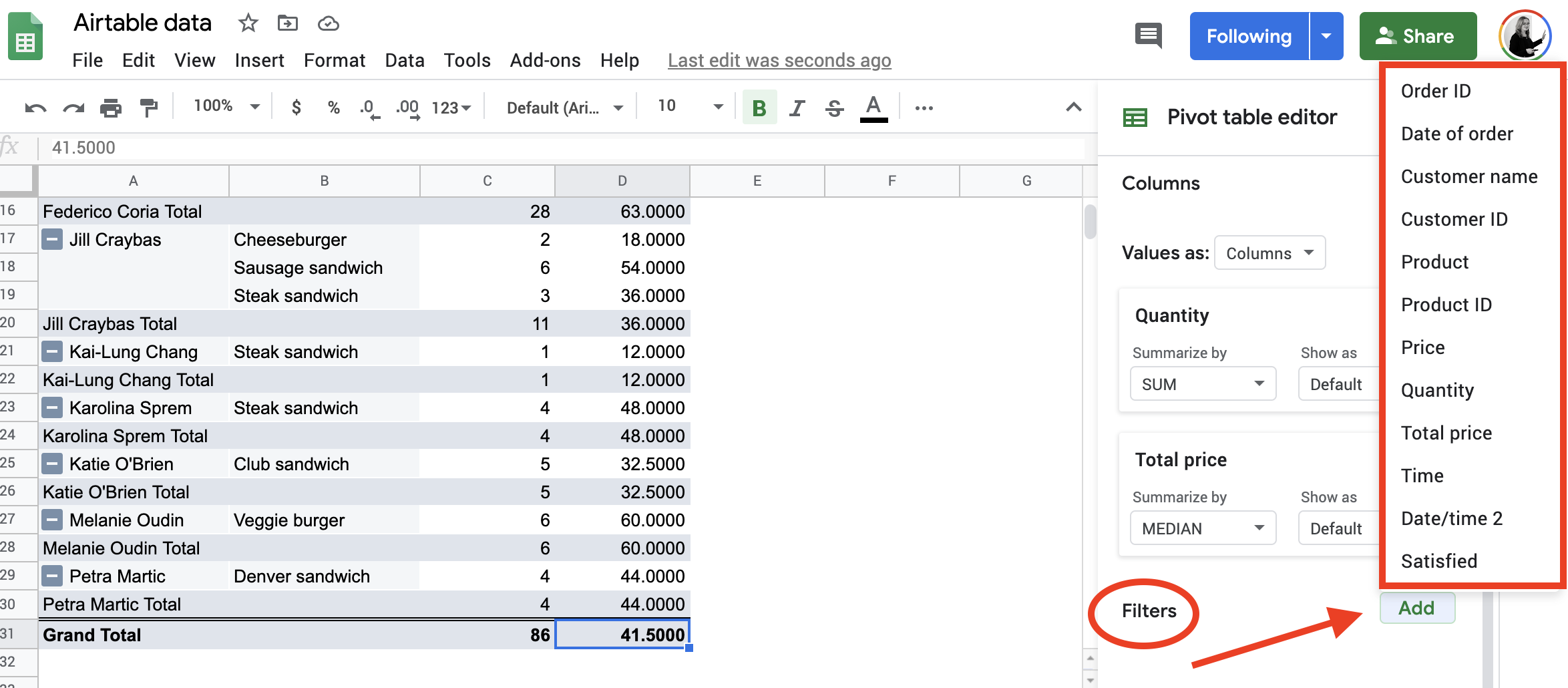 Pivot Table Google Sheets Explained | Coupler.io Blog