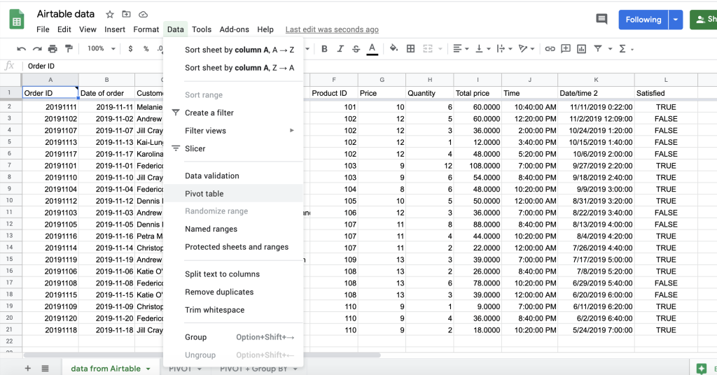 Can You Automate Pivot Tables In Google Sheets 