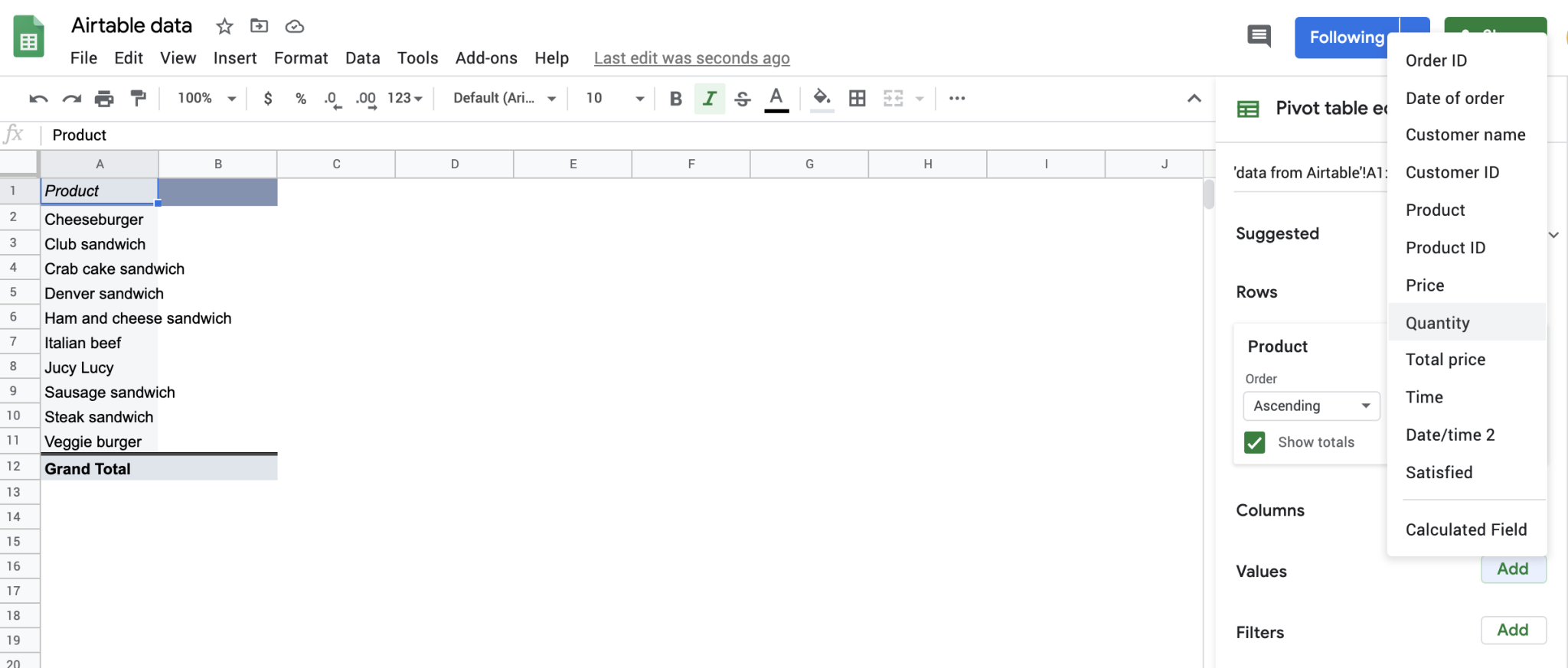Pivot Table Google Sheets Explained 2025 | Coupler.io Blog