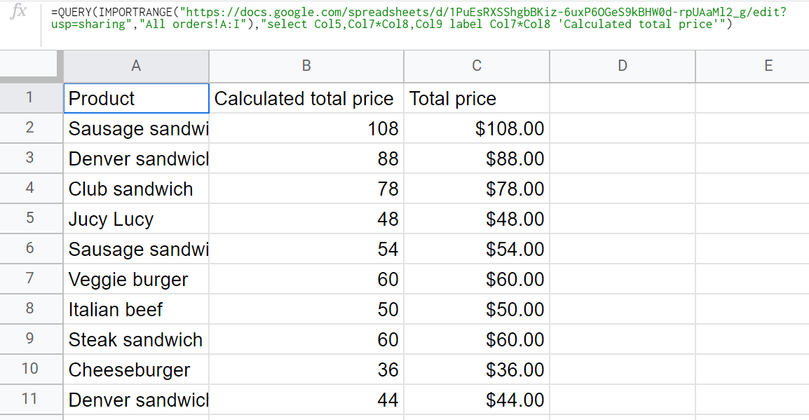 QUERY + IMPORTRANGE in Google Sheets With Examples 2023 | Coupler.io Blog