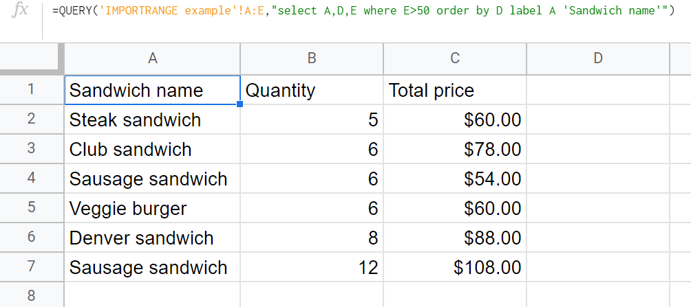 QUERY + IMPORTRANGE in Google Sheets With Examples 2023 | Coupler.io Blog