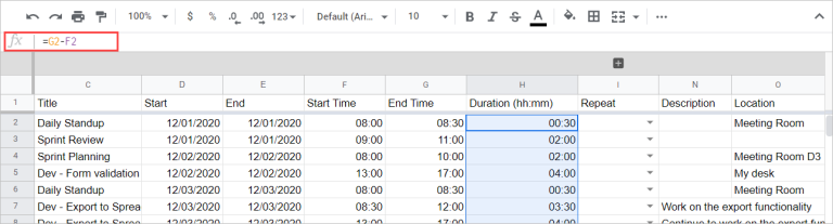 How to Export Google Calendar to Google Sheets | Coupler.io Blog