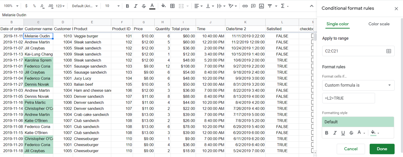 Conditional Formatting in Google Sheets Guide 2025 | Coupler.io Blog