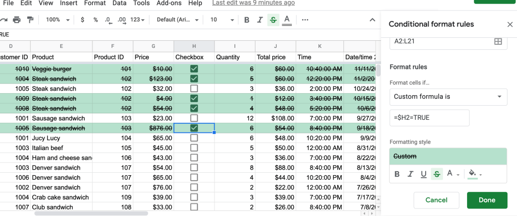 Conditional Formatting in Google Sheets Guide 2023 | Coupler.io Blog