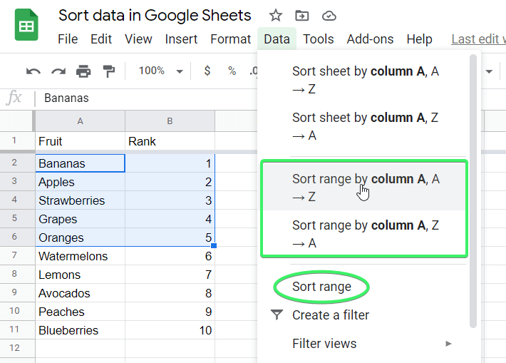 How To Sort Data In Google Sheets Explained Coupler io Blog