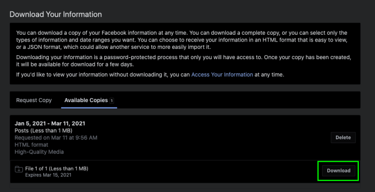 How to Export Facebook Data - Personal and Business | Coupler.io Blog