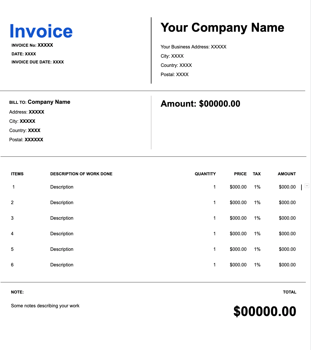 2023 Invoice Examples Modern Customizable Templates