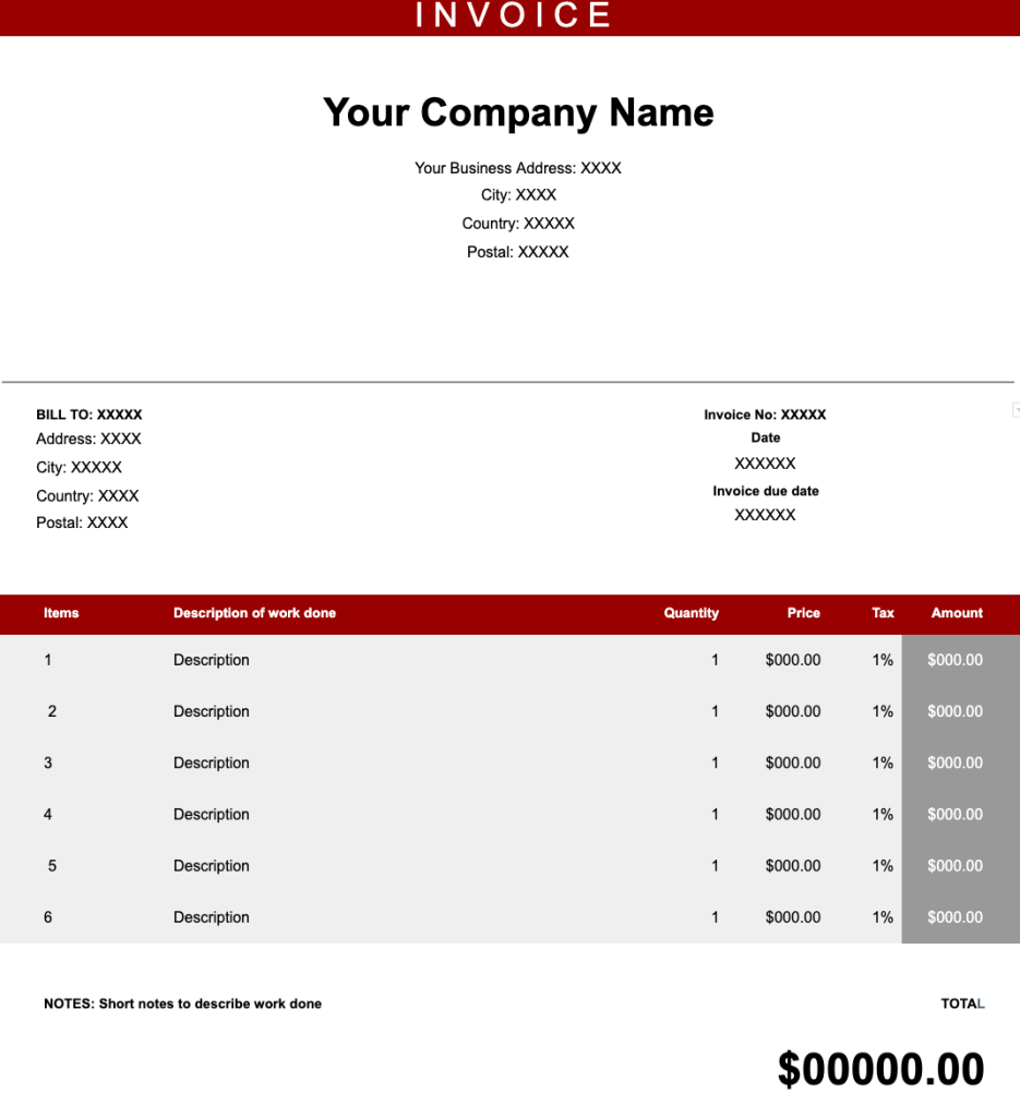 Invoice Template Google Docs Ready-to-Use in 2025 | Coupler.io Blog