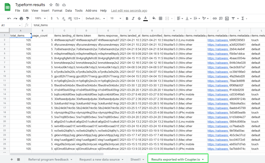 How to Export Typeform to Google Sheets | Coupler.io Blog