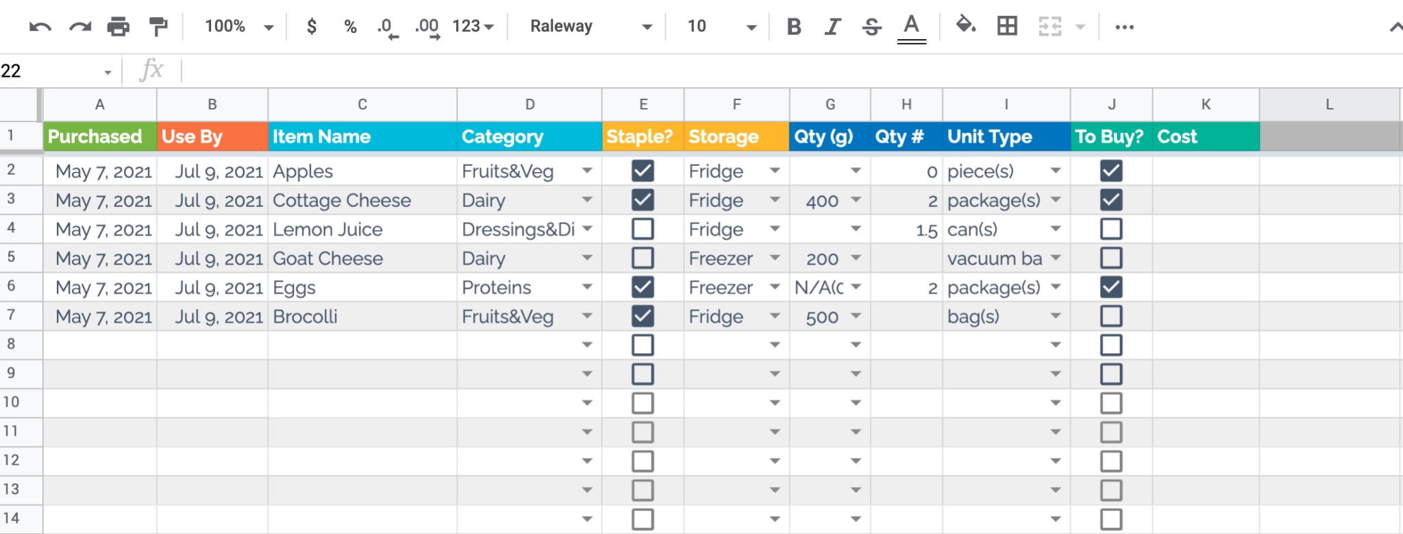 Google Sheets Inventory Template Coupler io Blog