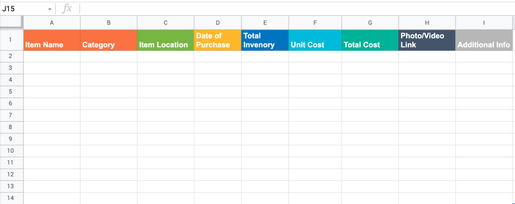 Google Sheets Inventory Template Coupler io Blog