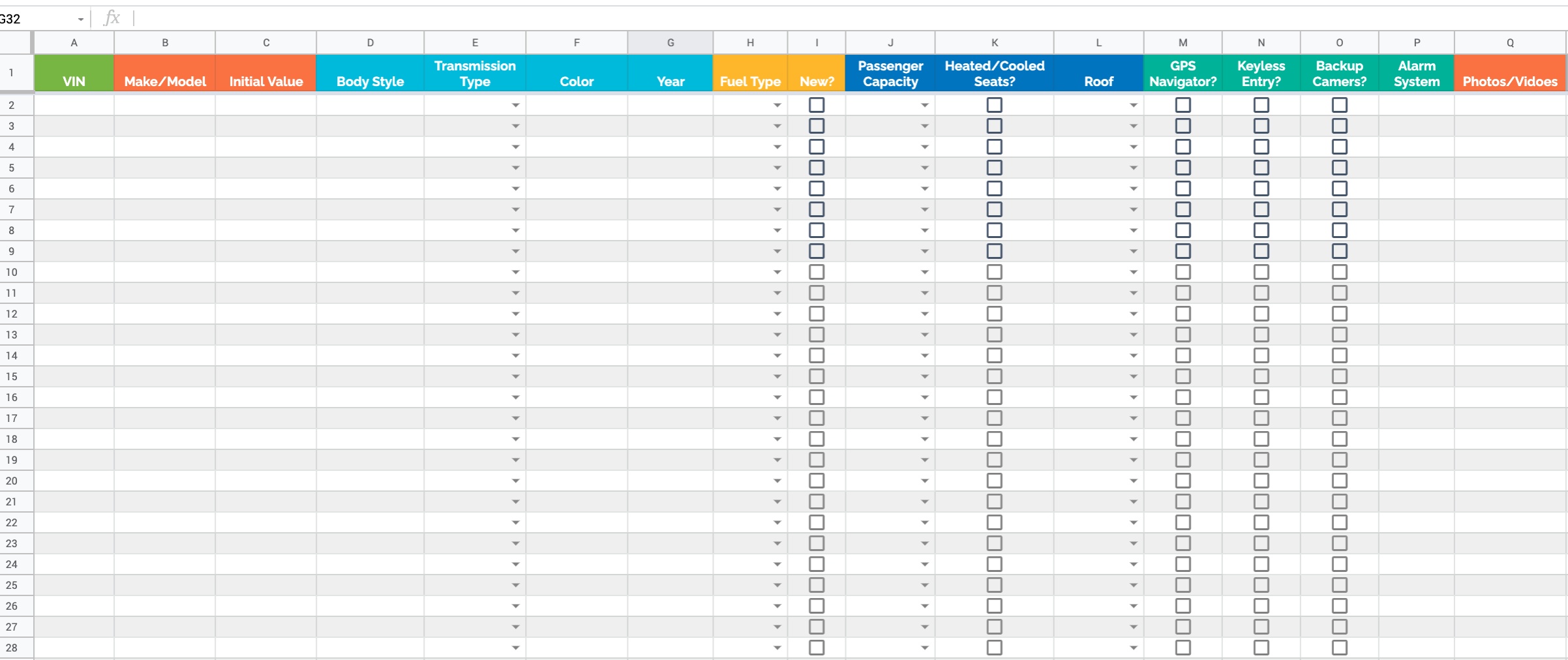Inventory Templates Google Sheets Printable Templates