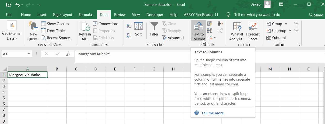 Microsoft Excel Split Cells Daxstory