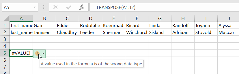 Convert Rows to Columns in Excel | Coupler.io Blog