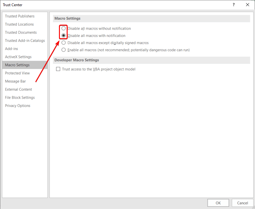 How To Temporarily Disable Macros In Excel Pasasdirect