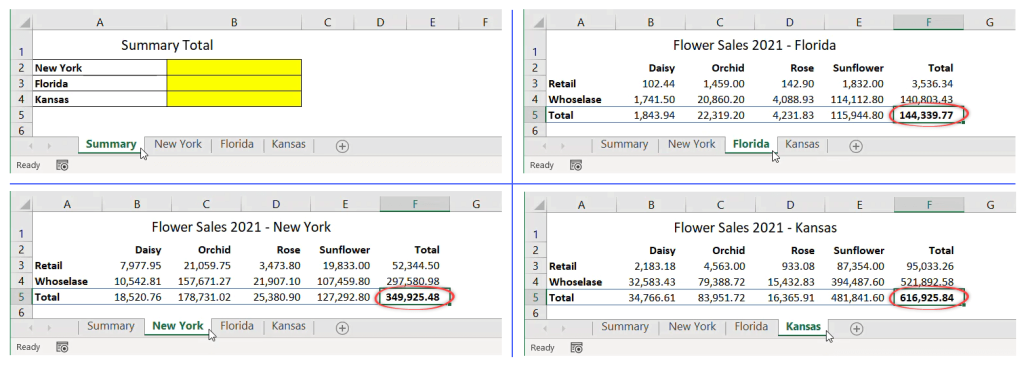 Sheet Linking In Excel