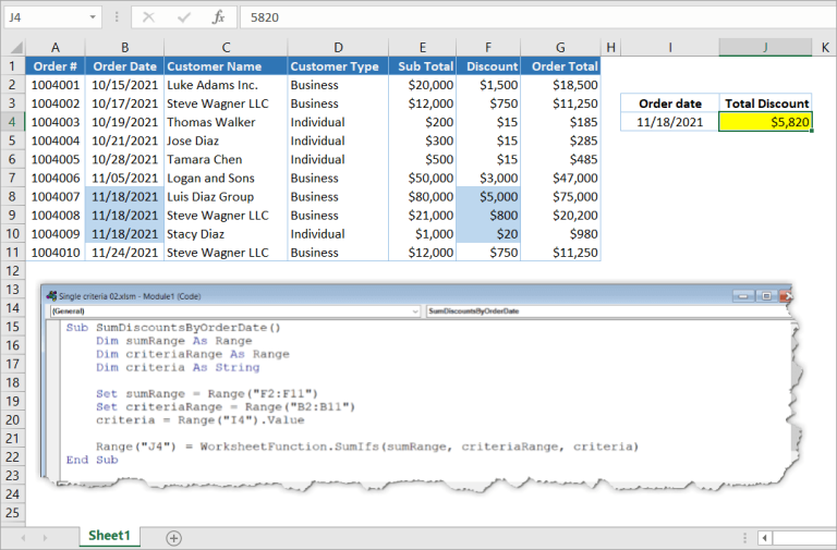 SUMIFS VBA: How to Write + Examples | Coupler.io Blog