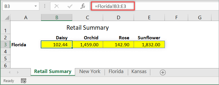 Sheet Linking In Excel