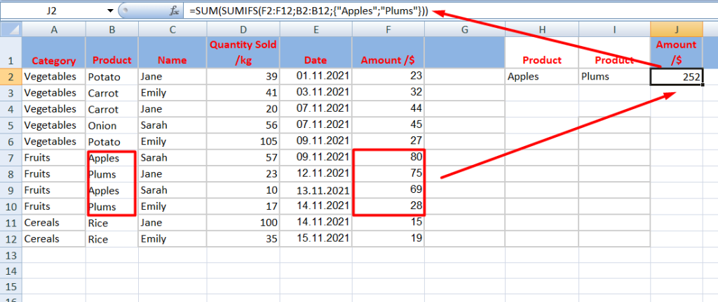 SUMIF Function In Excel With Multiple Criteria Coupler io Blog