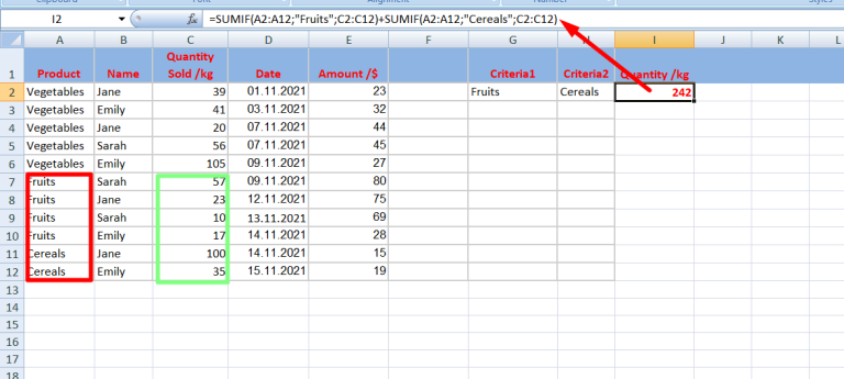 SUMIF Function in Excel with Multiple Criteria | Coupler.io Blog