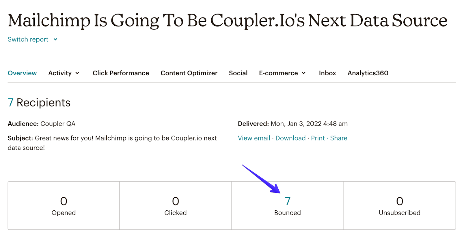 Mailchimp Reporting: The Ultimate Guide to Mailchimp Reports | Coupler ...