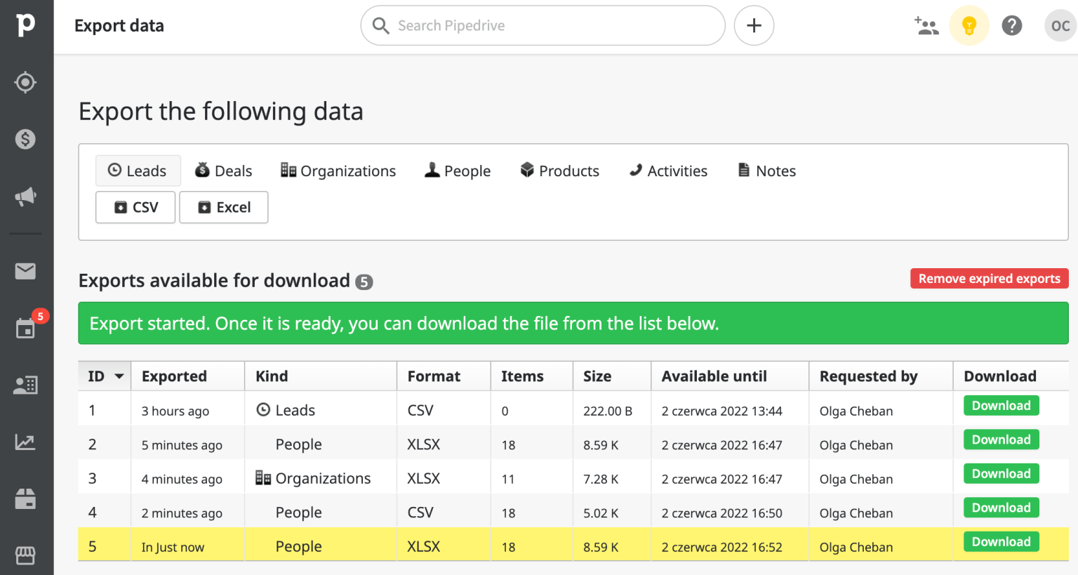 Pipedrive Export Contacts - Tutorial | Coupler.io Blog