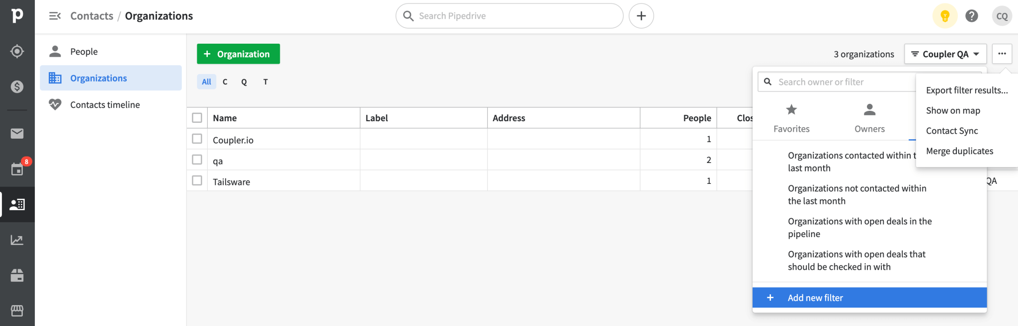 Pipedrive Export Contacts - Tutorial | Coupler.io Blog