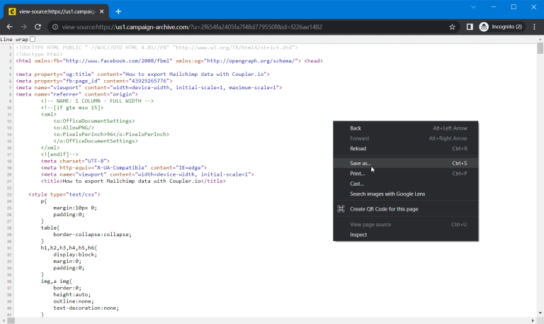 How to Export Mailchimp Campaign as CSV, Excel, PDF, HTML | Coupler.io Blog