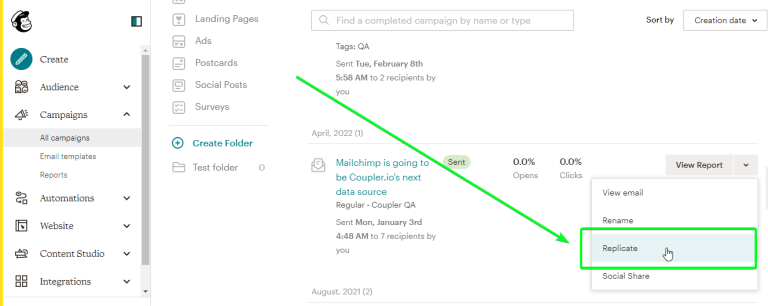 How to Export Mailchimp Campaign as CSV, Excel, PDF, HTML | Coupler.io Blog