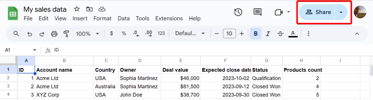 How to Share Google Sheets: From One Tab to Complex Cases | Coupler.io Blog