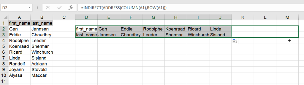 How To Make Rows To Columns In Excel 