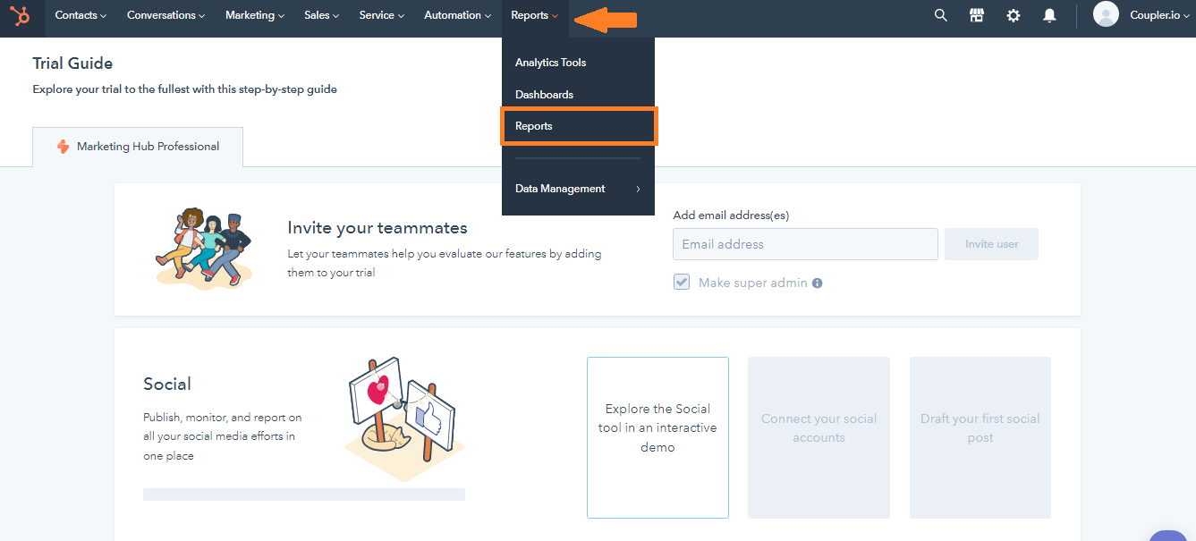 Ultimate Guide On How to Export Hubspot Reports | Coupler.io Blog