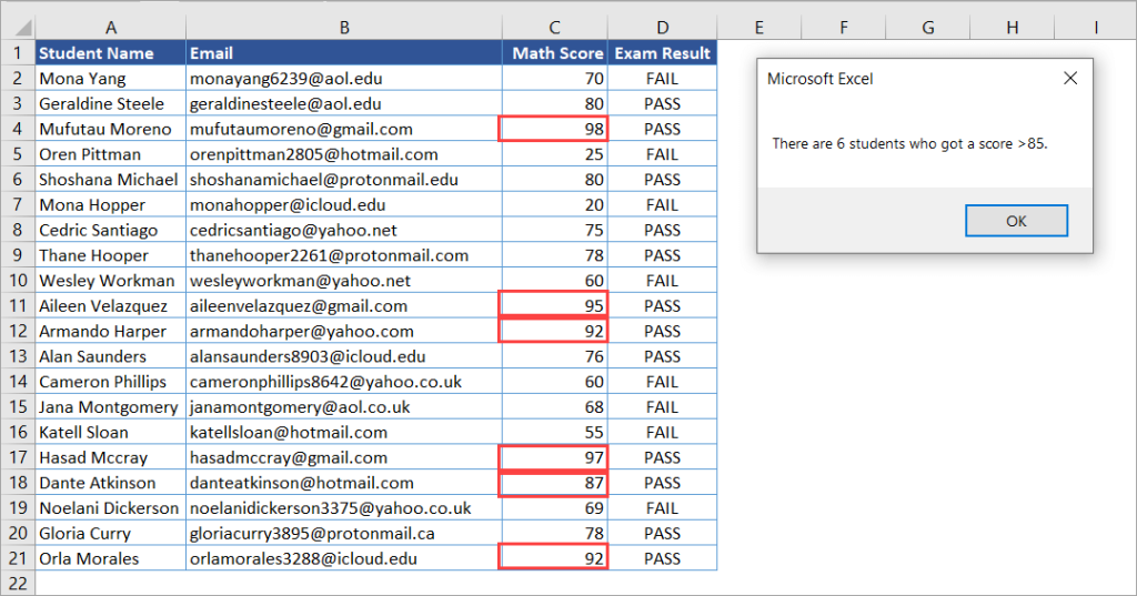 Countif And Excel Vba