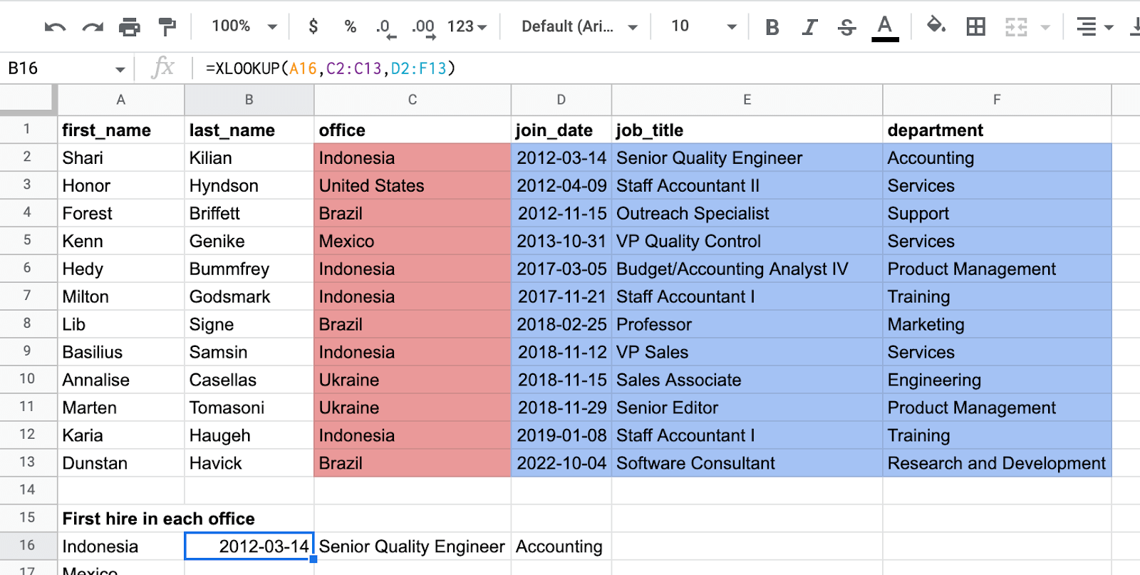 XLOOKUP Google Sheets Guide (With Examples) | Coupler.io Blog