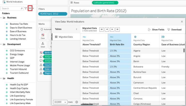 How to Export Data from Tableau
