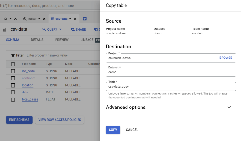 5 Ways to Copy BigQuery Table | Coupler.io Blog