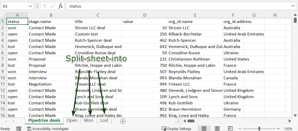 How to Split Excel Sheet into Multiple Worksheets | Coupler.io Blog