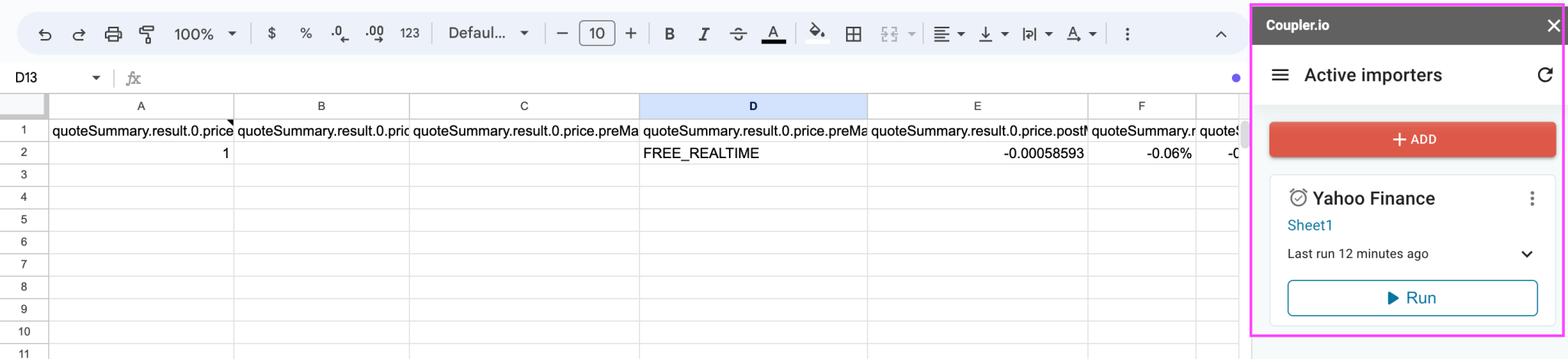 How to Import Yahoo Finance Data into Google Sheets? | Coupler.io blog