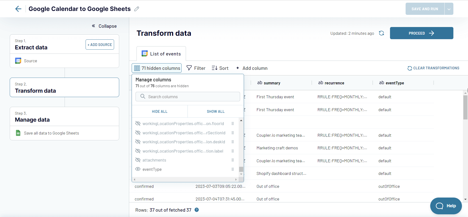 How to Export Google Calendar to Google Sheets | Coupler.io Blog