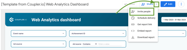 How to share Looker Studio reports with others | Coupler.io Blog